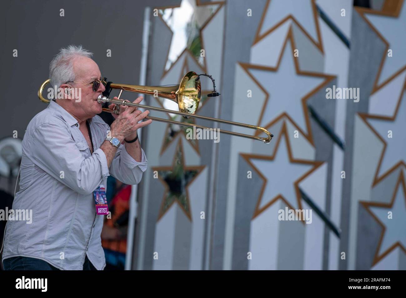 Washington, United States. 03rd July, 2023. Trombone player for the ...