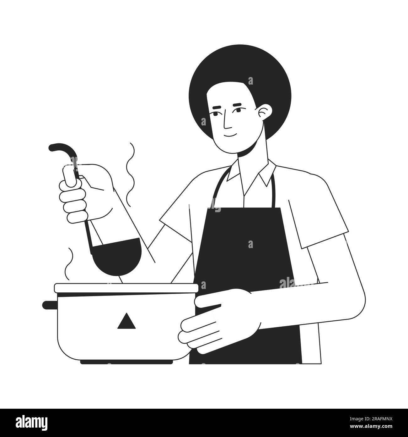 Black man male cook Cut Out Stock Images & Pictures - Alamy