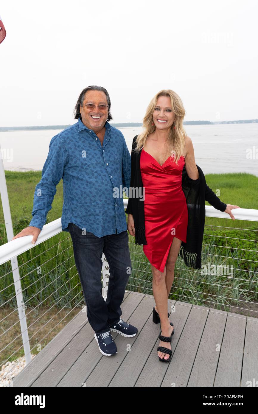 Larry Wohl and Leesa Rowland attend the Patriotic Sunset Soiree 2023 at ...