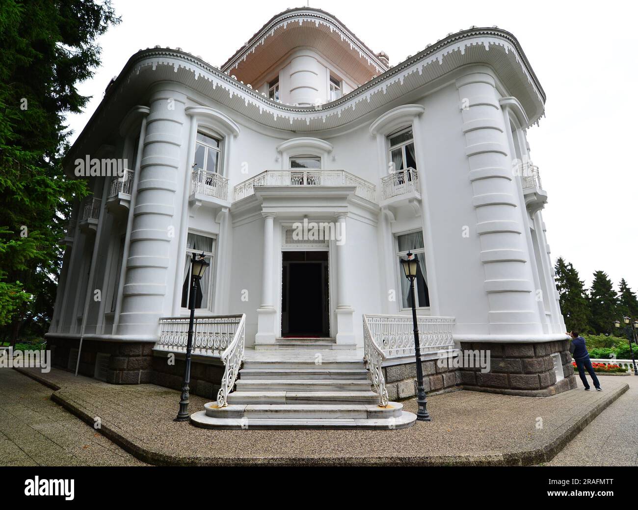 Ataturk Mansion, located in Trabzon, Turkey, was built at the beginning ...