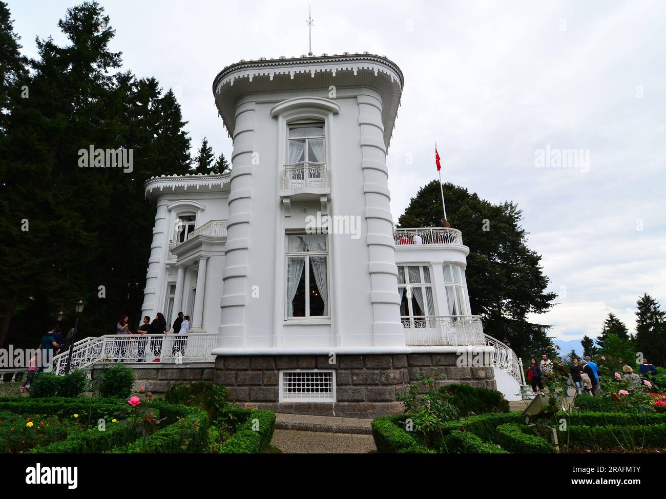 Ataturk Mansion, located in Trabzon, Turkey, was built at the beginning ...