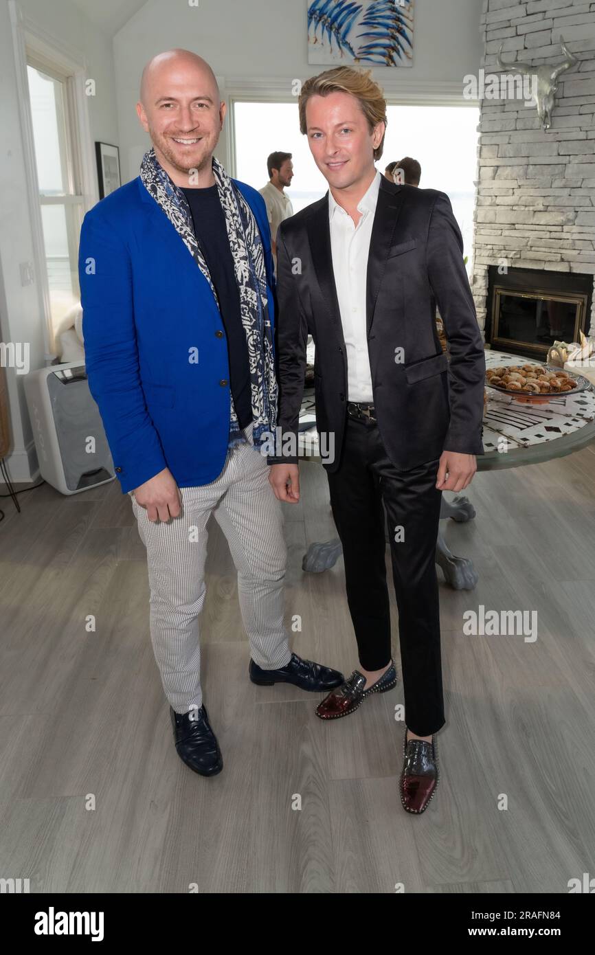 Joshua Kokeny and Marsin Mogielski attend the Patriotic Sunset Soiree ...