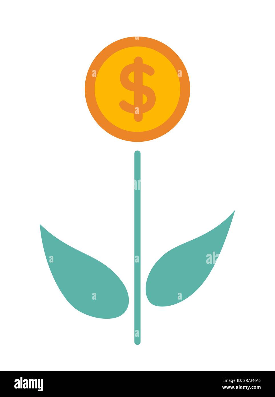 Money flower semi flat colour vector object Stock Vector Image & Art ...