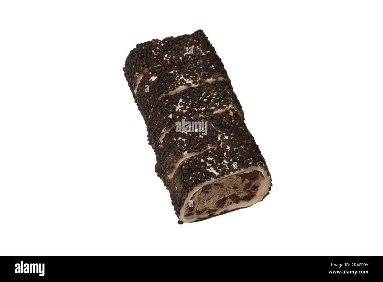 Sweet roll with chocolate and nuts, turkish sweets. Turkish rahat ...