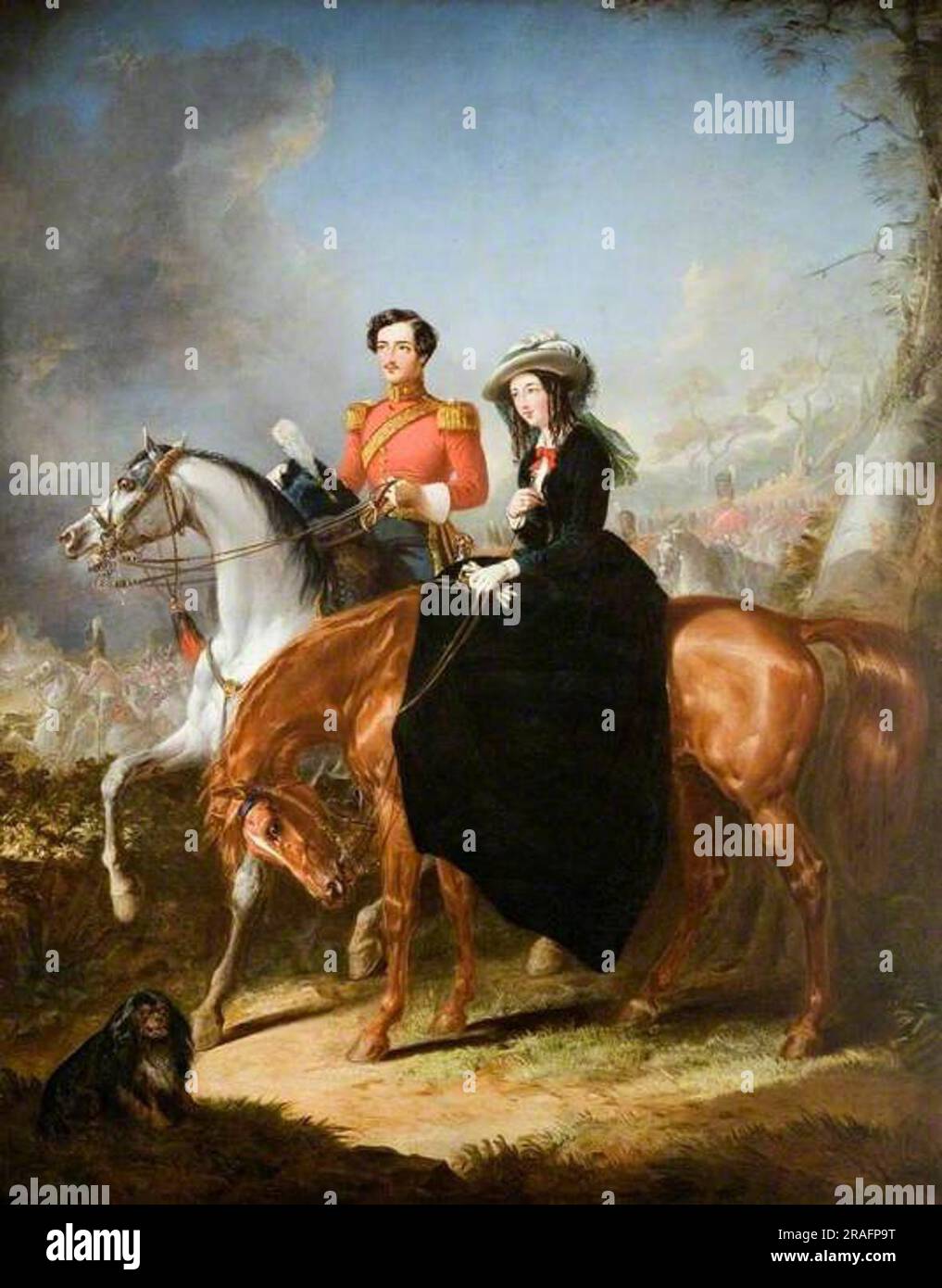 Devereux Cockburn, Royal Scots Guard, and His Sister Anne Russell 1854 ...