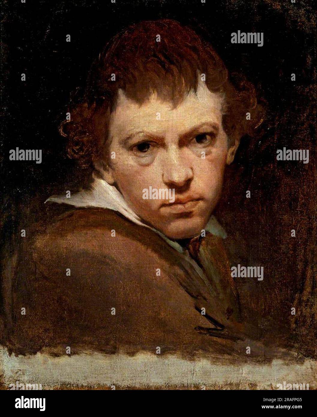 Self Portrait 1777 by James Barry Stock Photo - Alamy