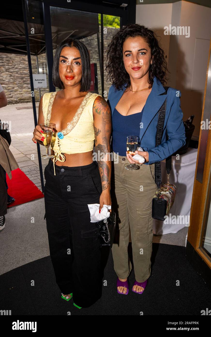 Derry Girls star Jamie-Lee O'Donnell (right) with friend Farah Cassidy ...