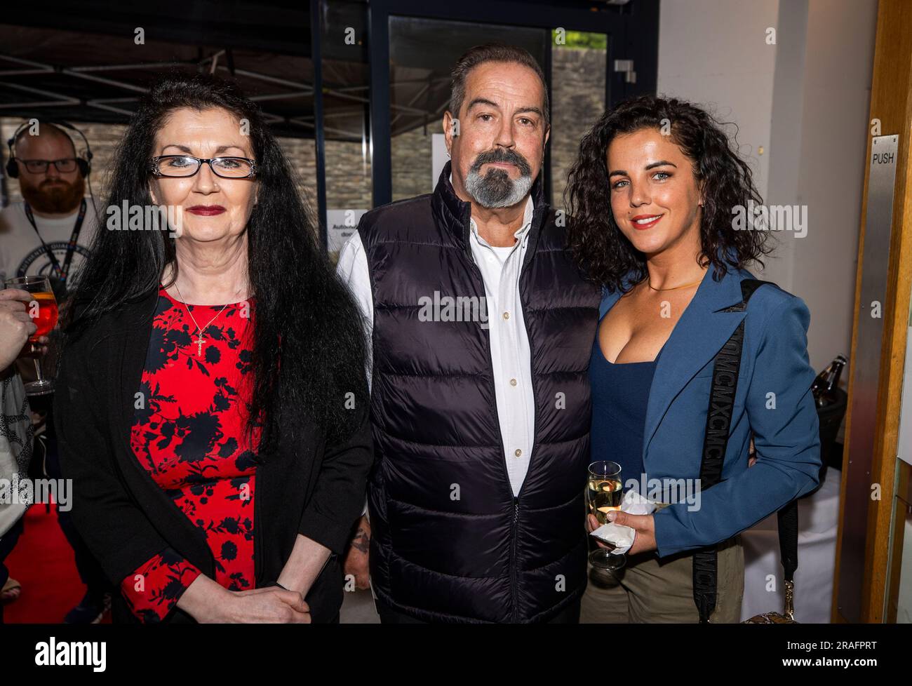 Derry Girls star Jamie-Lee O'Donnell (right) with her father Charles O ...