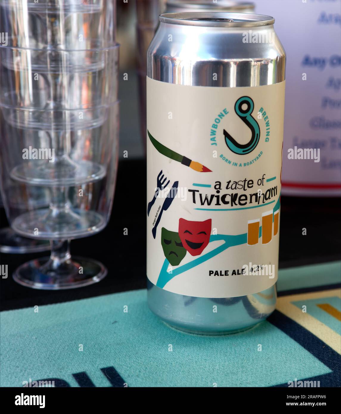 Special beer can produced with the Taste of Twickenham festival logo by ...
