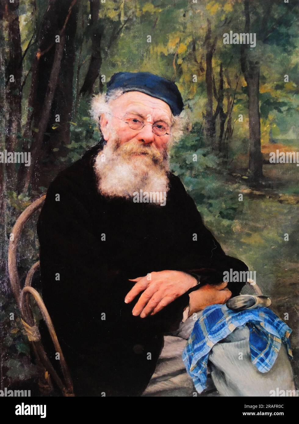 The artist's grandfather 1874 by Jules Bastien-Lepage Stock Photo - Alamy