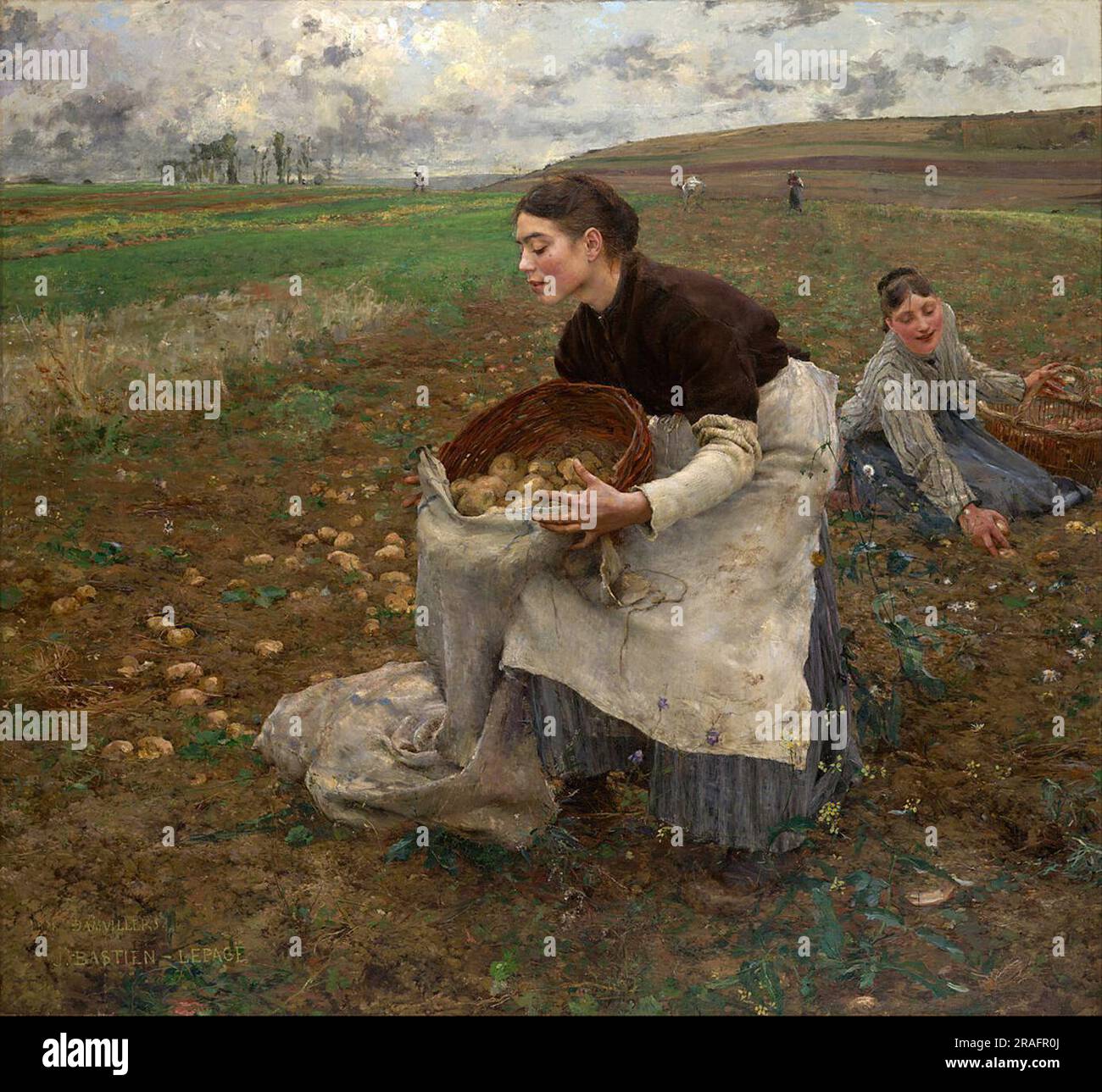 October 1878 by Jules Bastien-Lepage Stock Photo - Alamy