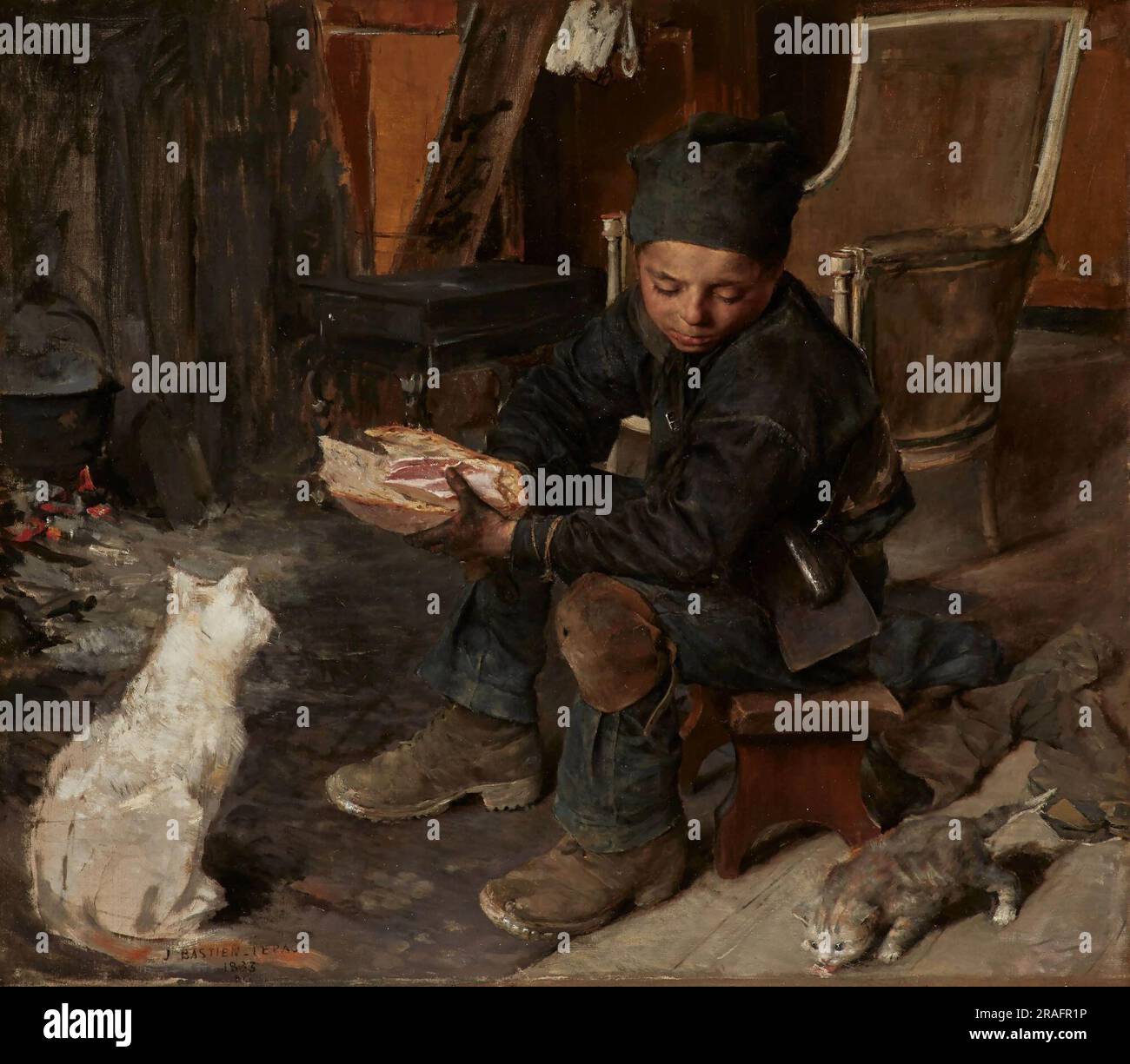 The Little Chimney Sweep 1883 by Jules Bastien-Lepage Stock Photo - Alamy