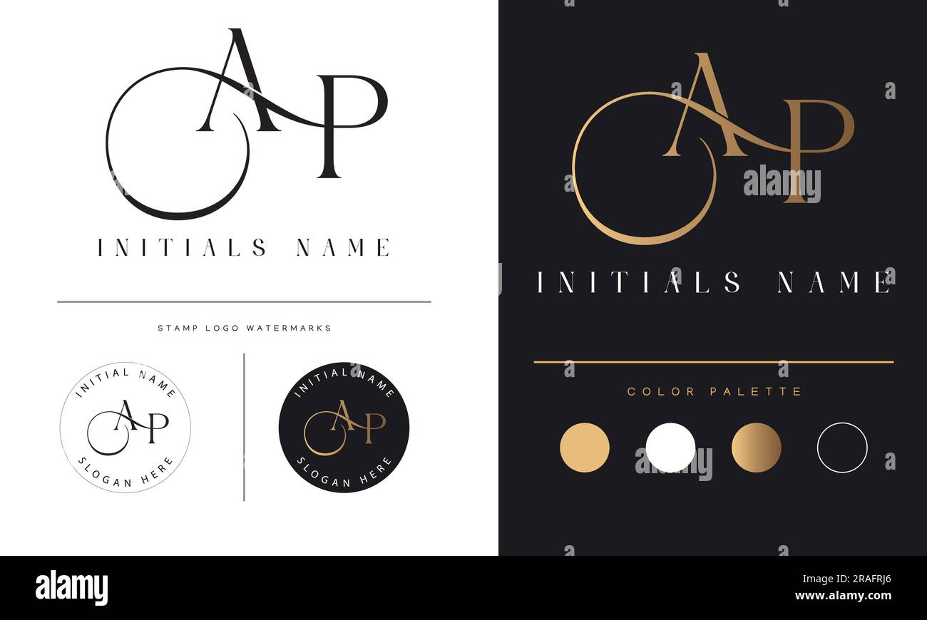 P signature Stock Vector Images - Alamy