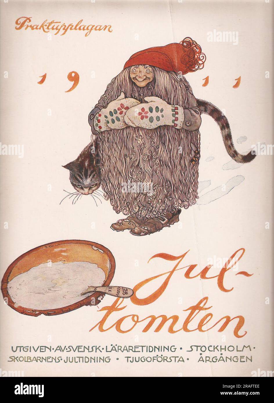 Jultomten 1911 by John Bauer Stock Photo - Alamy