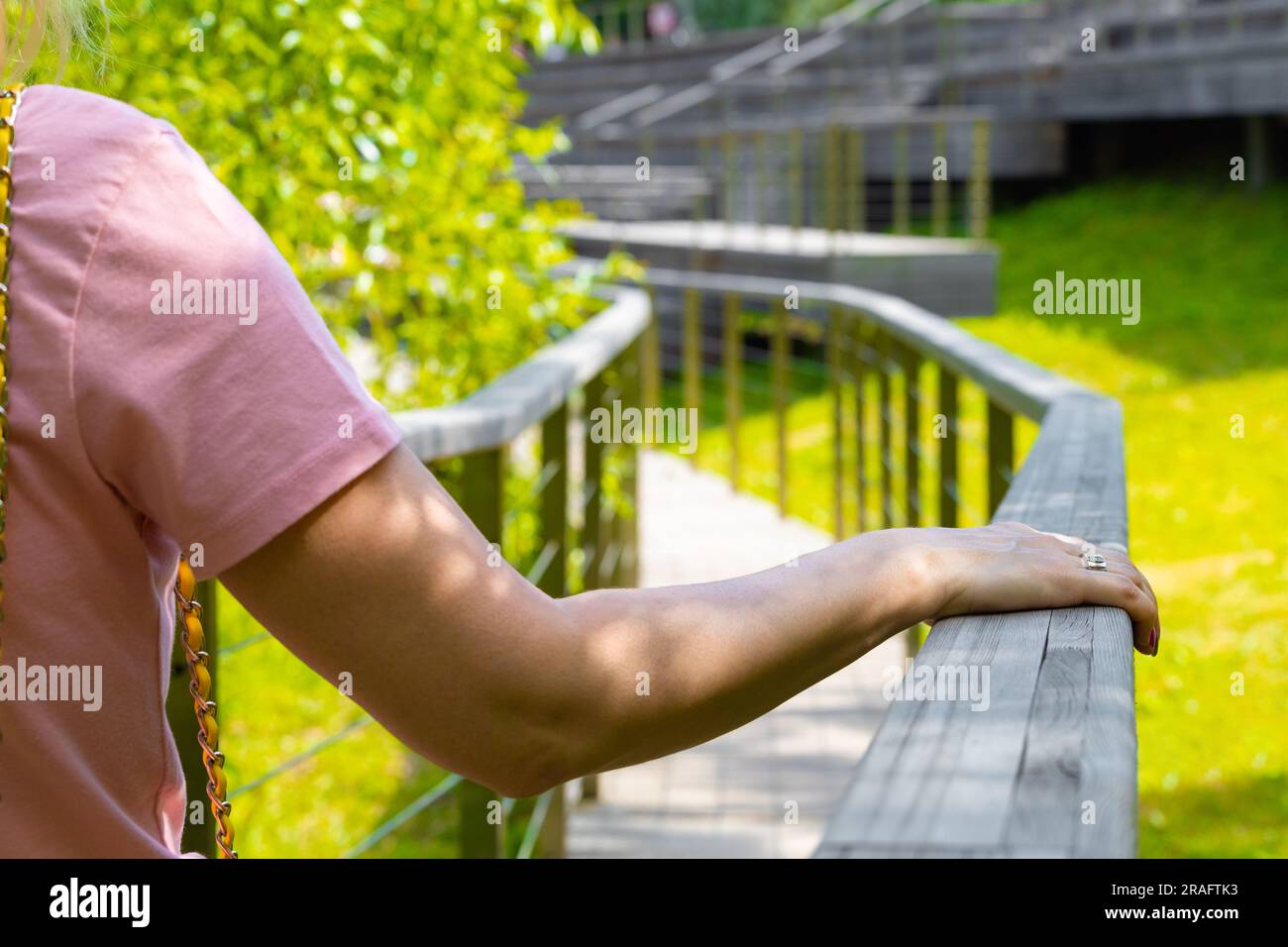 Hold onto railing hi-res stock photography and images - Alamy
