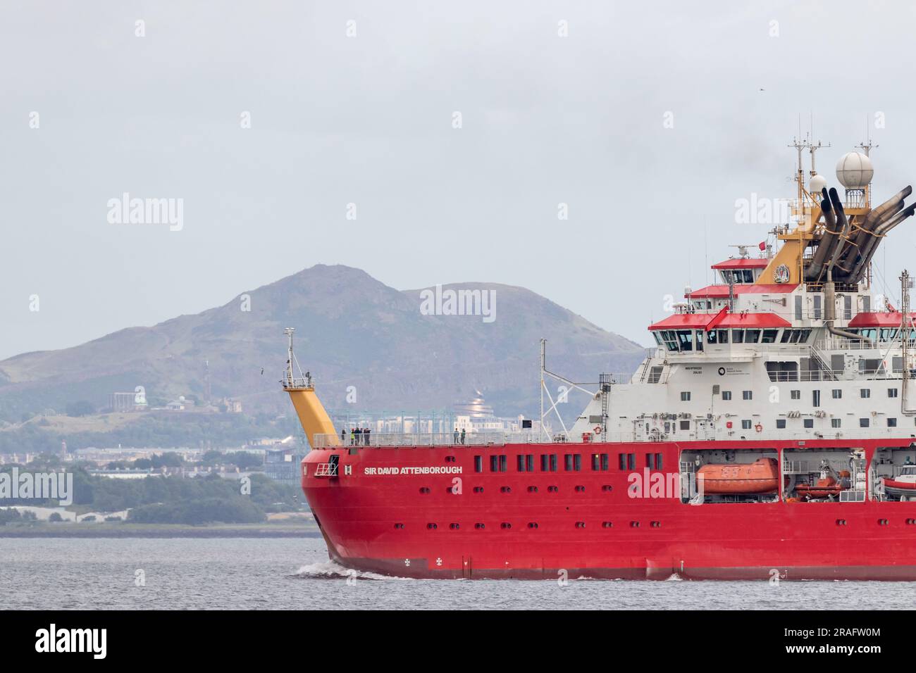 Dalgety Bay,Scotland. 03 July 2023. RRS Sir David Attenborough (Boaty ... Dalgety Bay,Scotland. 03 July 2023. RRS Sir David Attenborough (Boaty ...
