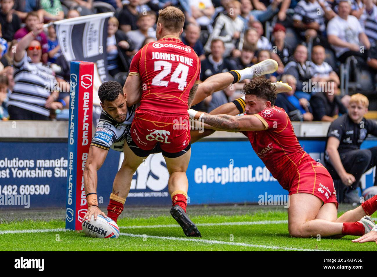 Hull, UK. 1st July 2023. Betfred Super League - Round 17: Hull FC v ...