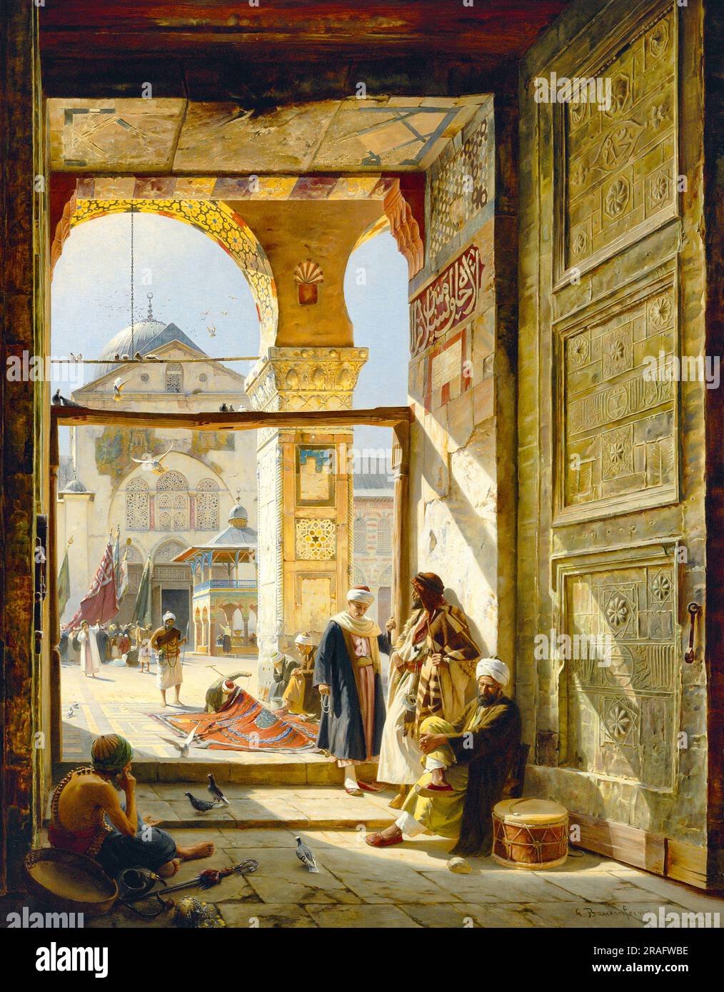 The Gate of the Great Umayyad Mosque, Damascus 1890 by Gustav ...