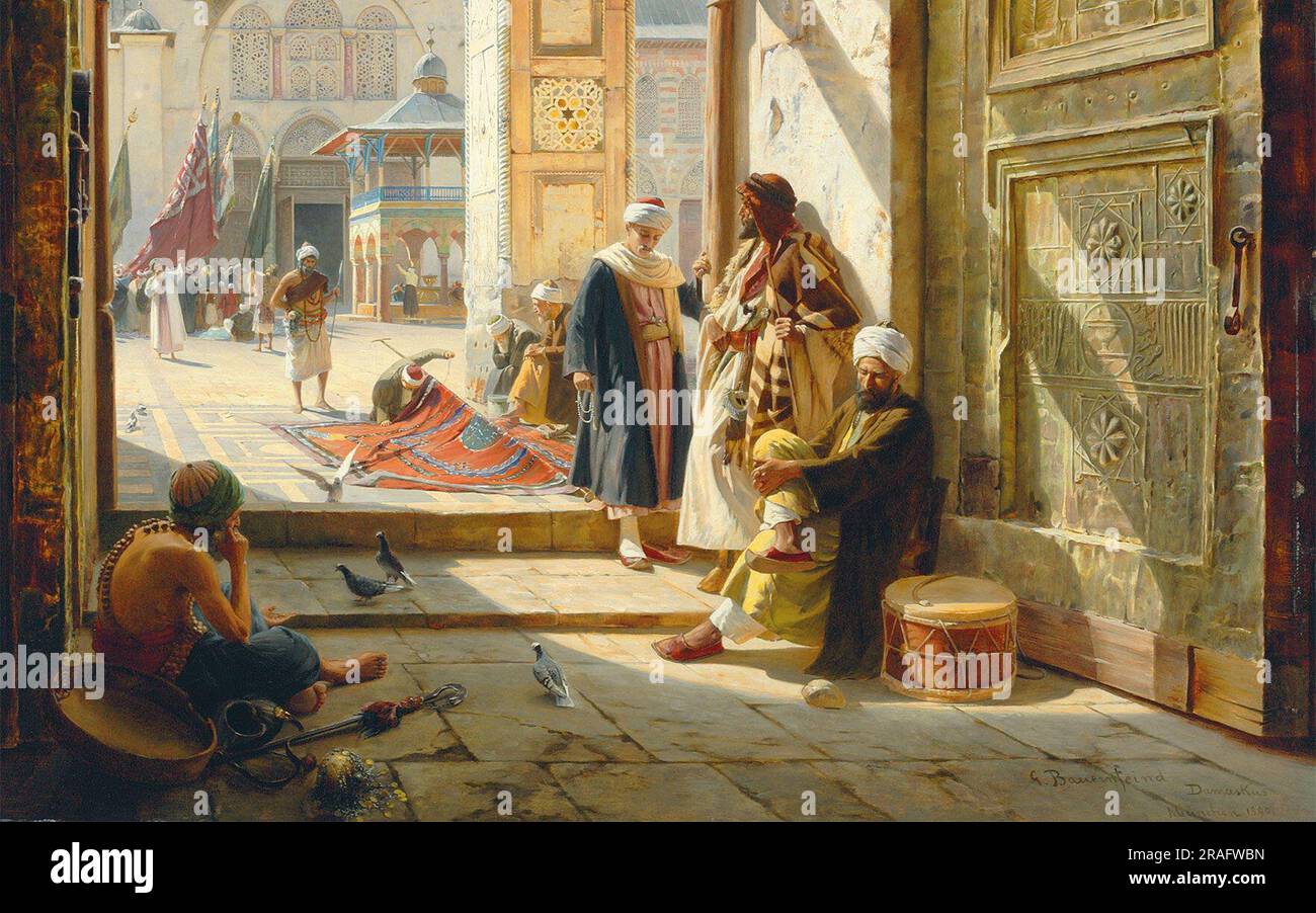 A Portrait of the Gate of the Great Umayyad Mosque, Damascus 1890 by ...