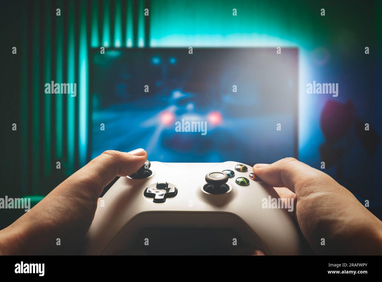Futuristic gaming screen hi-res stock photography and images - Alamy