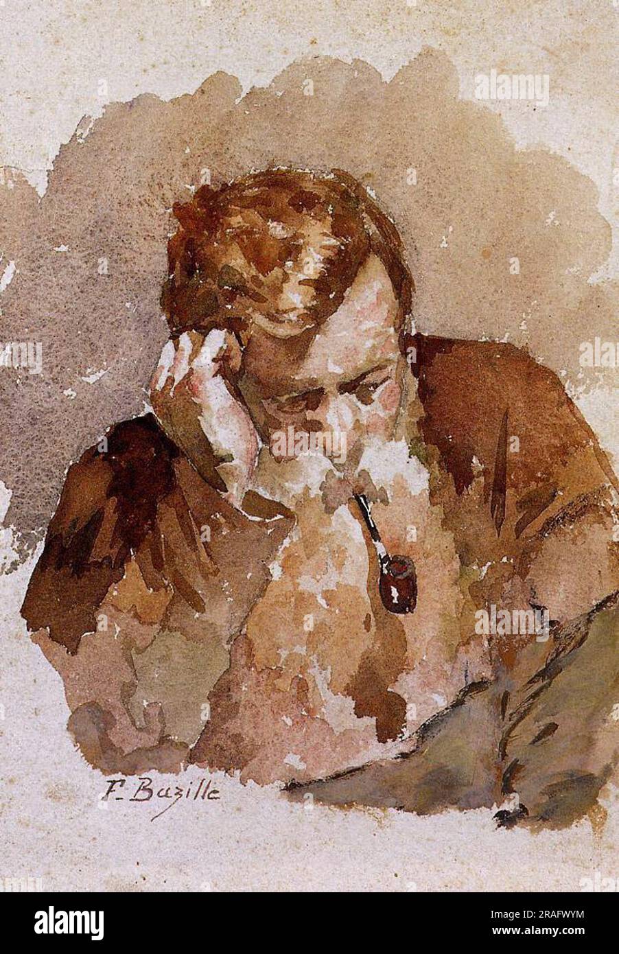 Man with a Pipe Stock Photo - Alamy