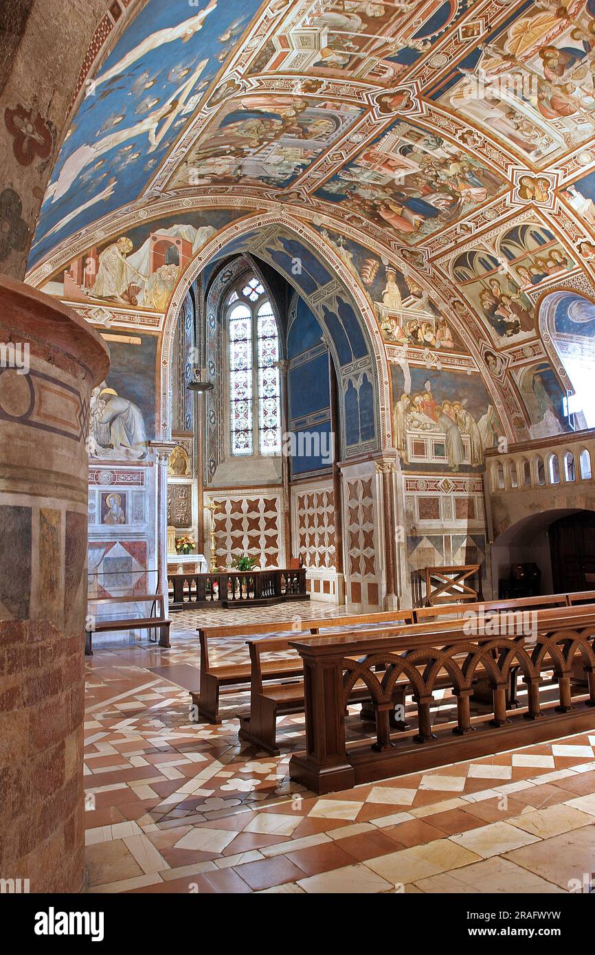 the southern transept, frescoed by Pietro Lorenzetti, Assisi, Lower ...