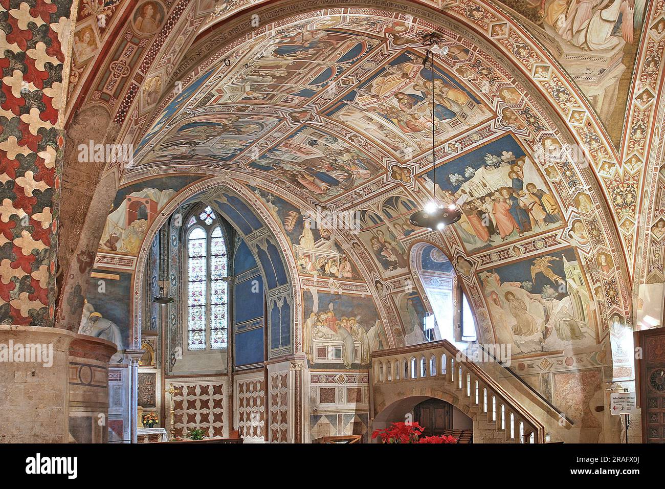 the southern transept, frescoed by Pietro Lorenzetti, Assisi, Lower ...