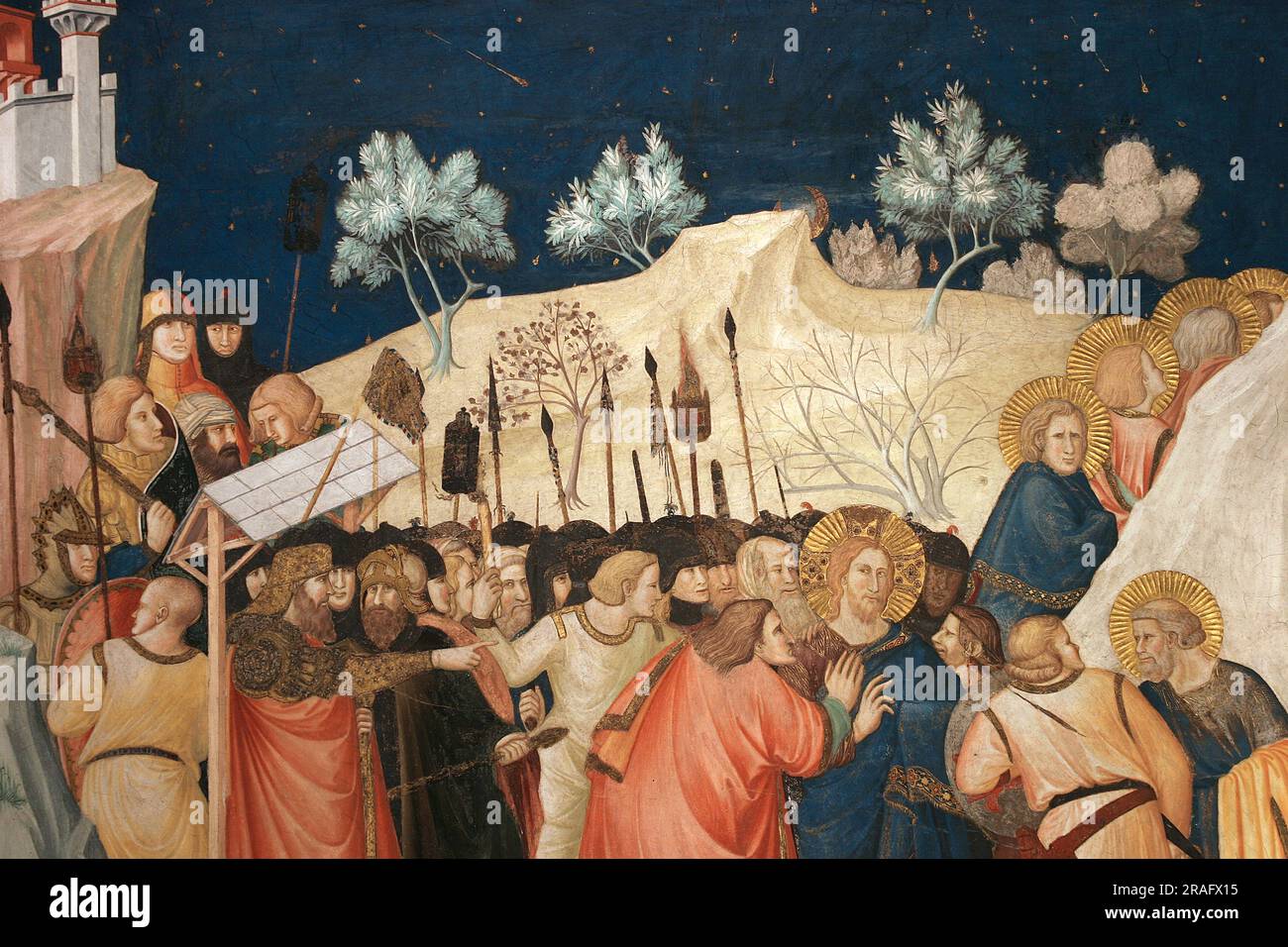 The southern transept, frescoed by Pietro Lorenzetti , The capture of ...