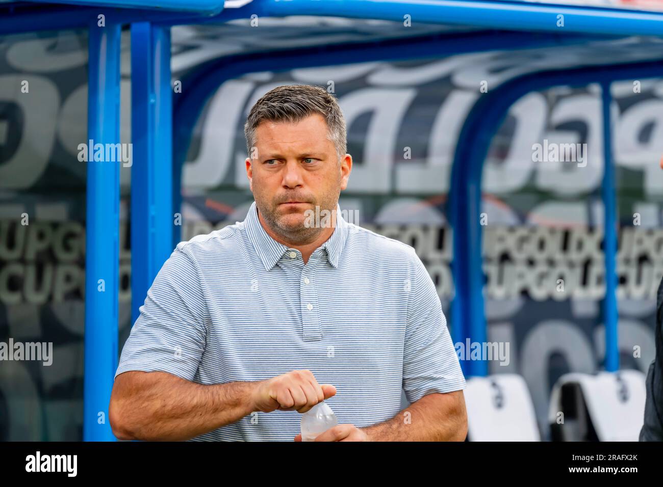Charlotte, NC, USA. 2nd July, 2023. U.S. head coach, BJ CALLAGHAN ...