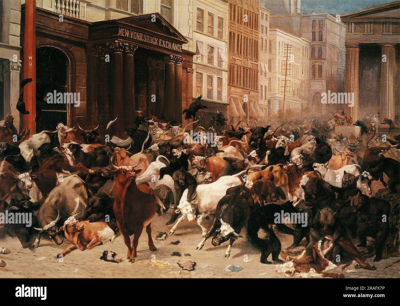 Bulls and bears painting hi-res stock photography and images - Alamy