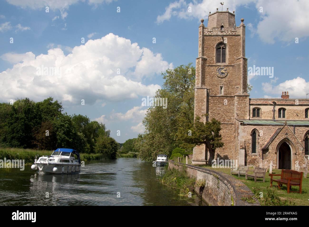 St James Church on the River Ouse, Hemingford Grey, Huntington ...