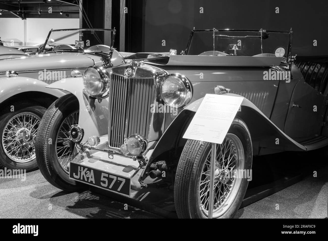 Sparkford.Somerset.United Kingdom.March 26th 2023.An MG TC from 1946 is ...
