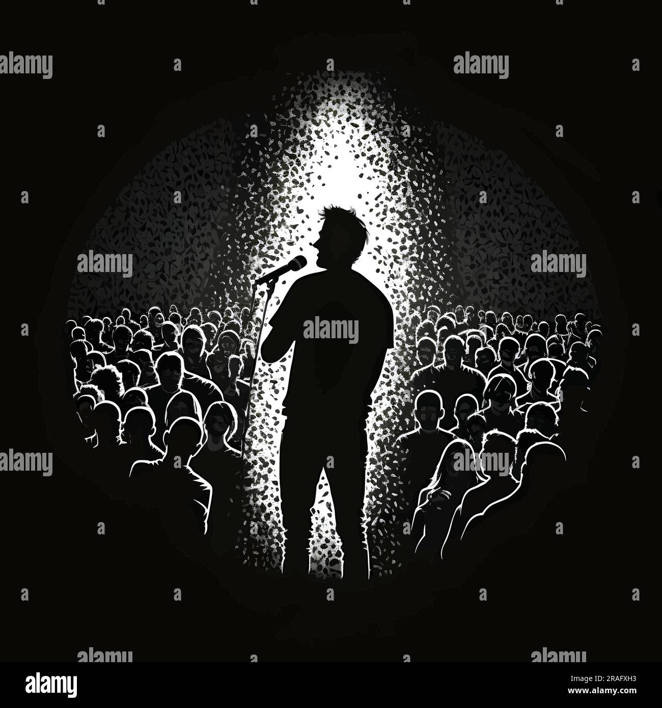 Dance stage illustration Stock Vector Images - Alamy