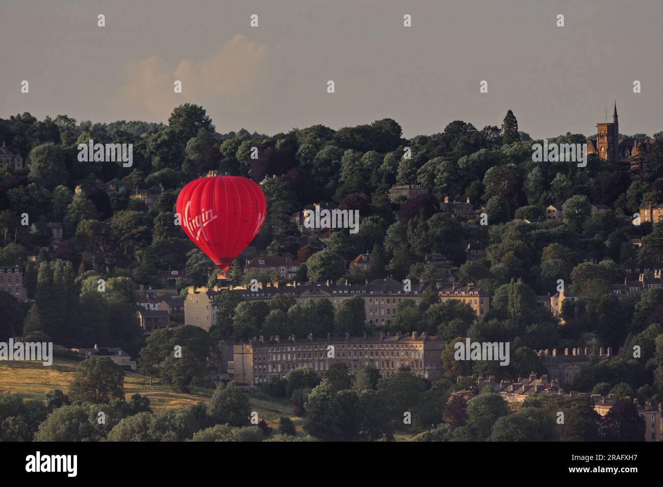 Hot air balloons Bath cityscape Stock Photo - Alamy