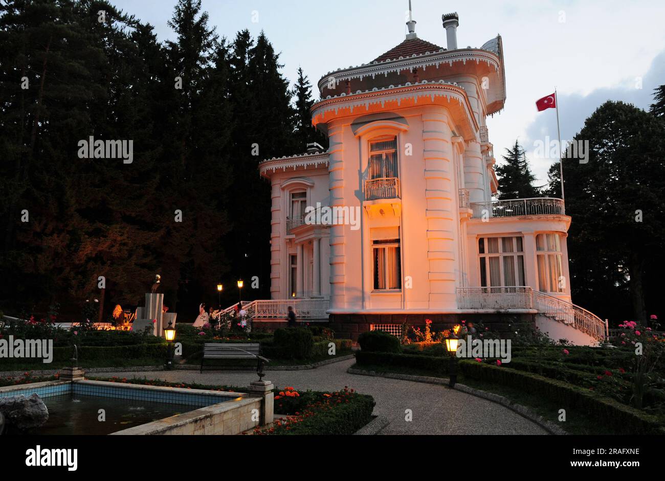 Ataturk Mansion, located in Trabzon, Turkey, was built at the beginning ...