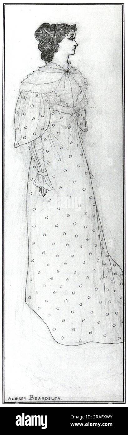 Mrs Winifred Emery 1894 by Aubrey Beardsley Stock Photo - Alamy