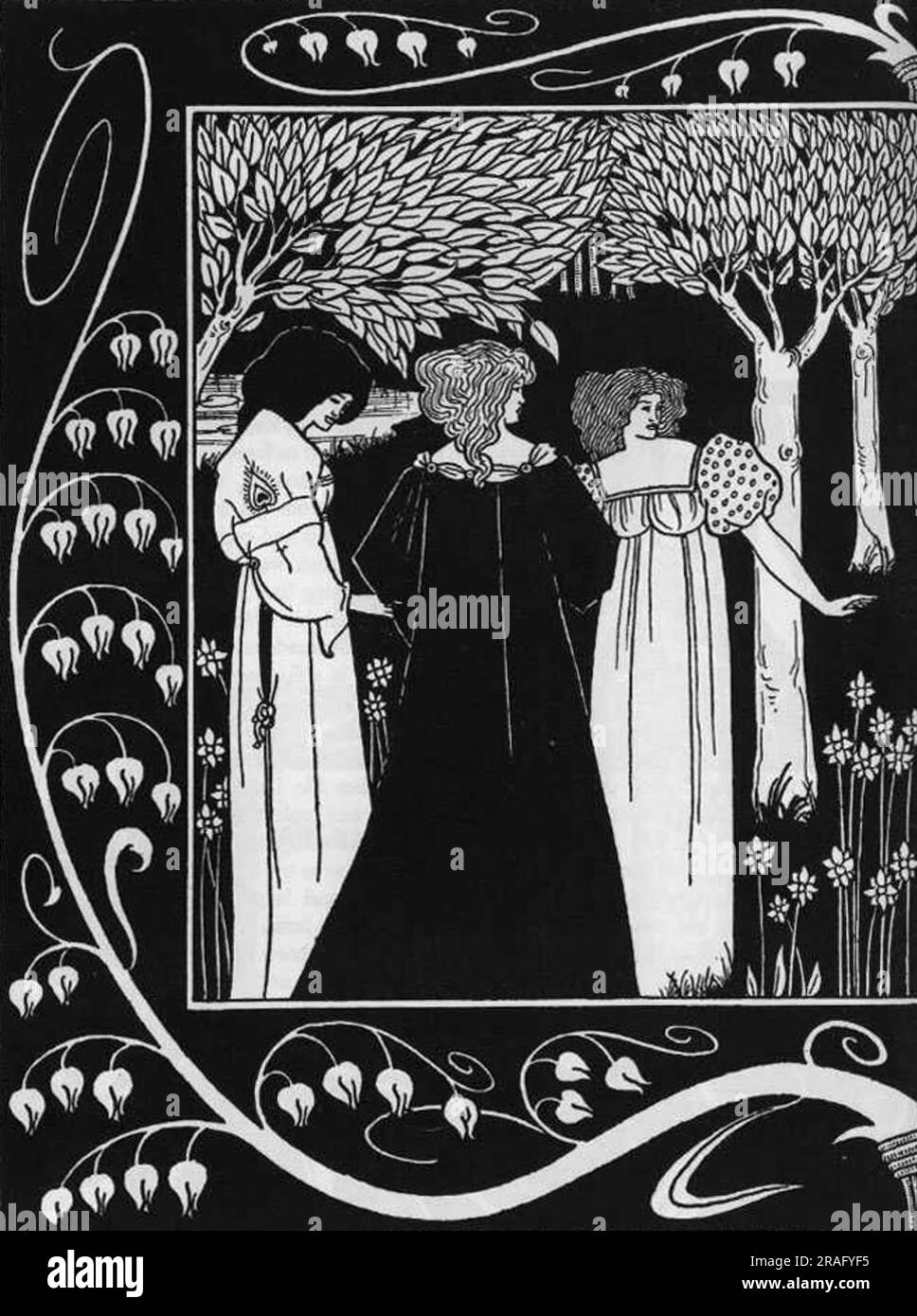How Sir Launcelot was Known by Dame Elaine I 1893 by Aubrey Beardsley ...