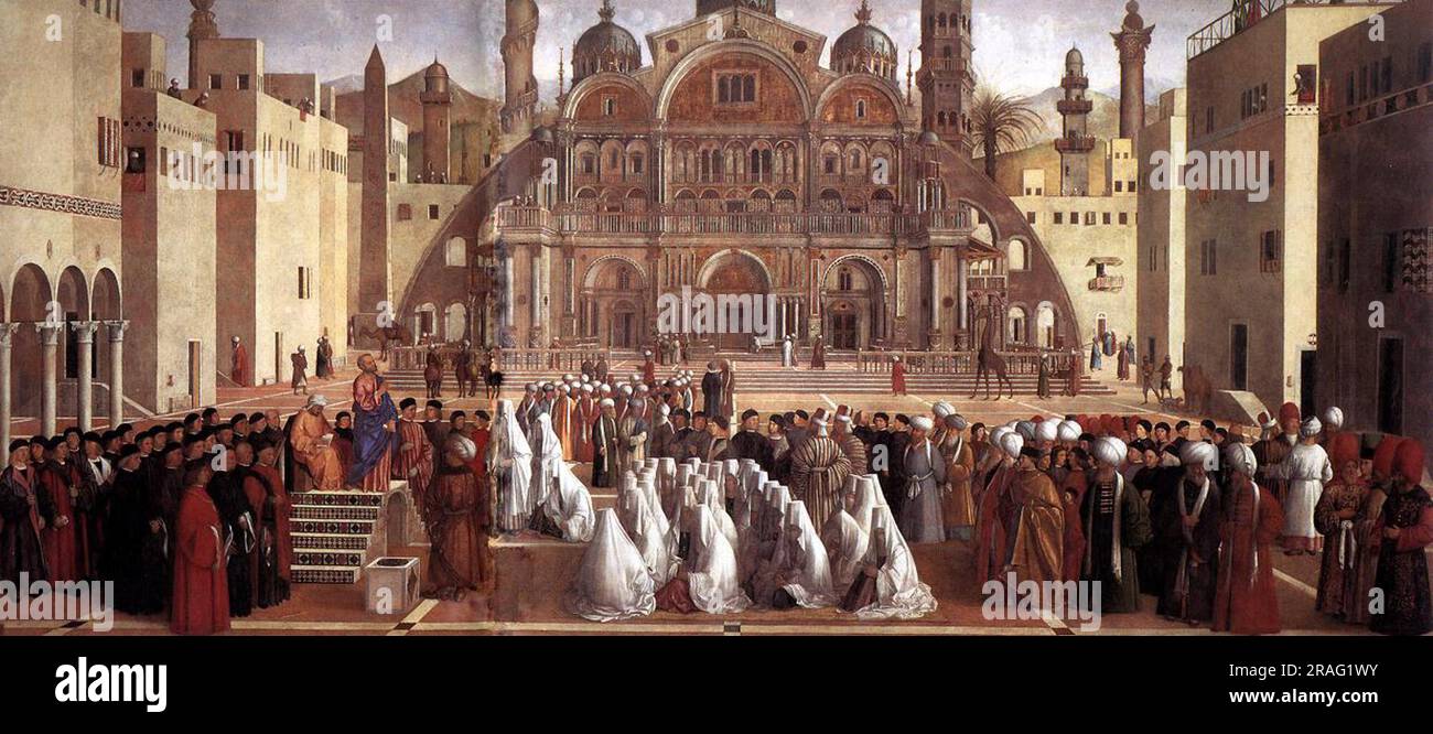 St mark preaching hi-res stock photography and images - Alamy