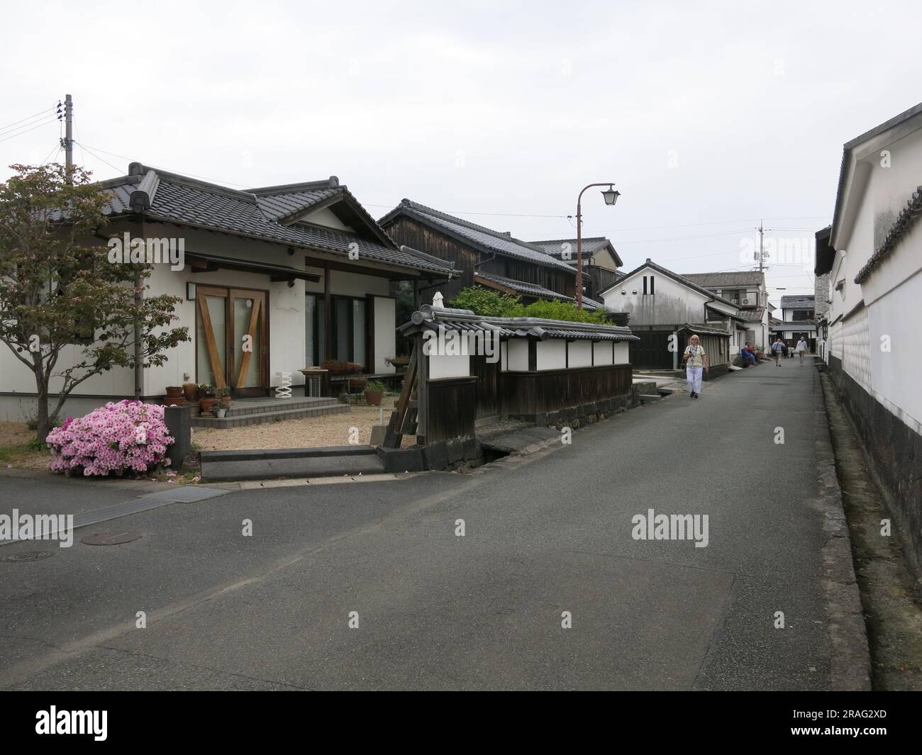 Traditional style Japanese houses in the Jokamachi old Samurai Quarter ...