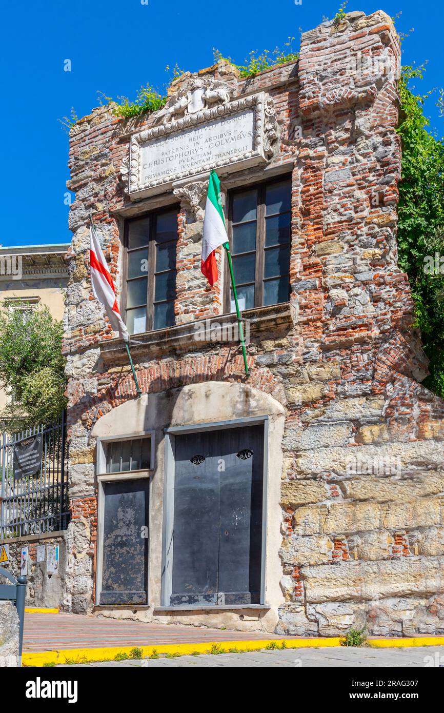 House of Christopher Columbus, Genova, Liguria, Italy Stock Photo - Alamy