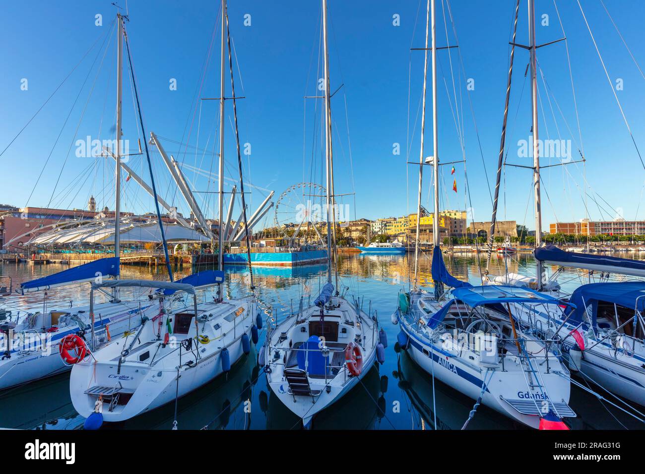 Ancient port, Genova, Liguria, Italy Stock Photo - Alamy