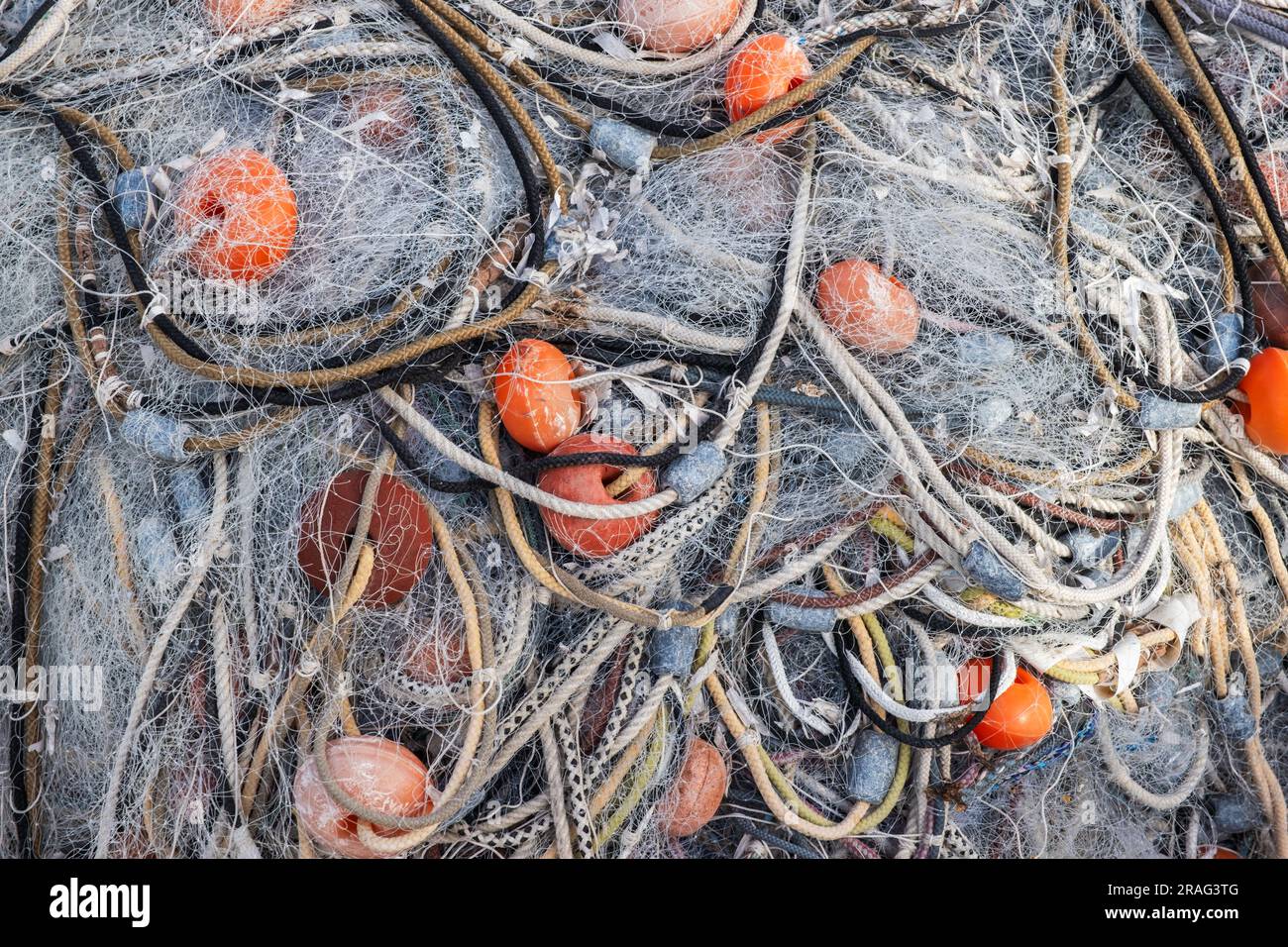 Fishing nets tool for catching fish, as background Stock Photo - Alamy