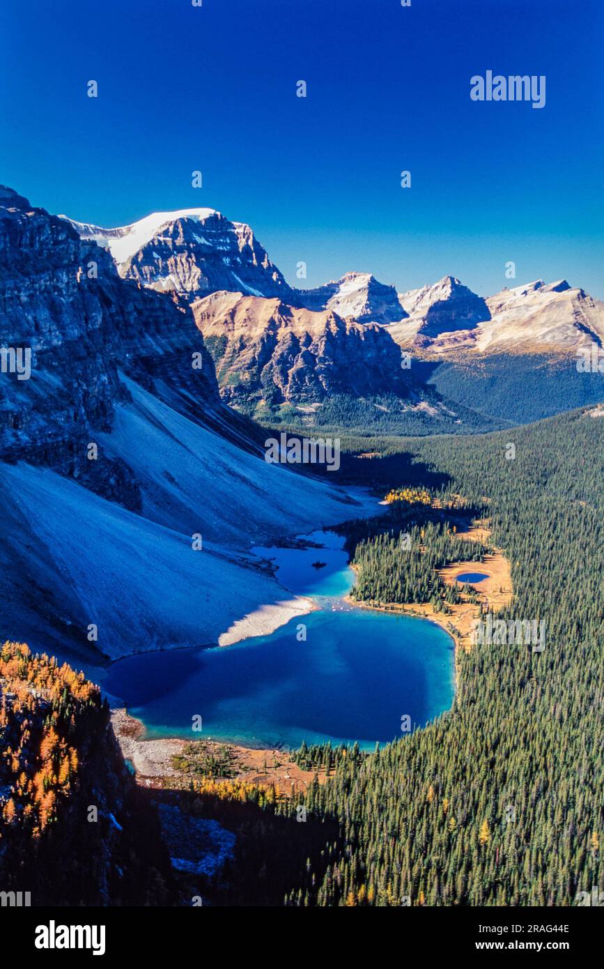 Aerial image of the Ball Range mountains, Alberta, Canada Stock Photo ...