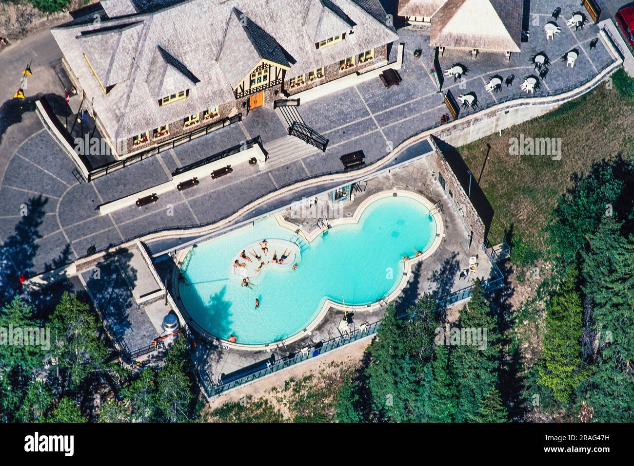 Swimming pool fairmont banff springs hi-res stock photography and ...