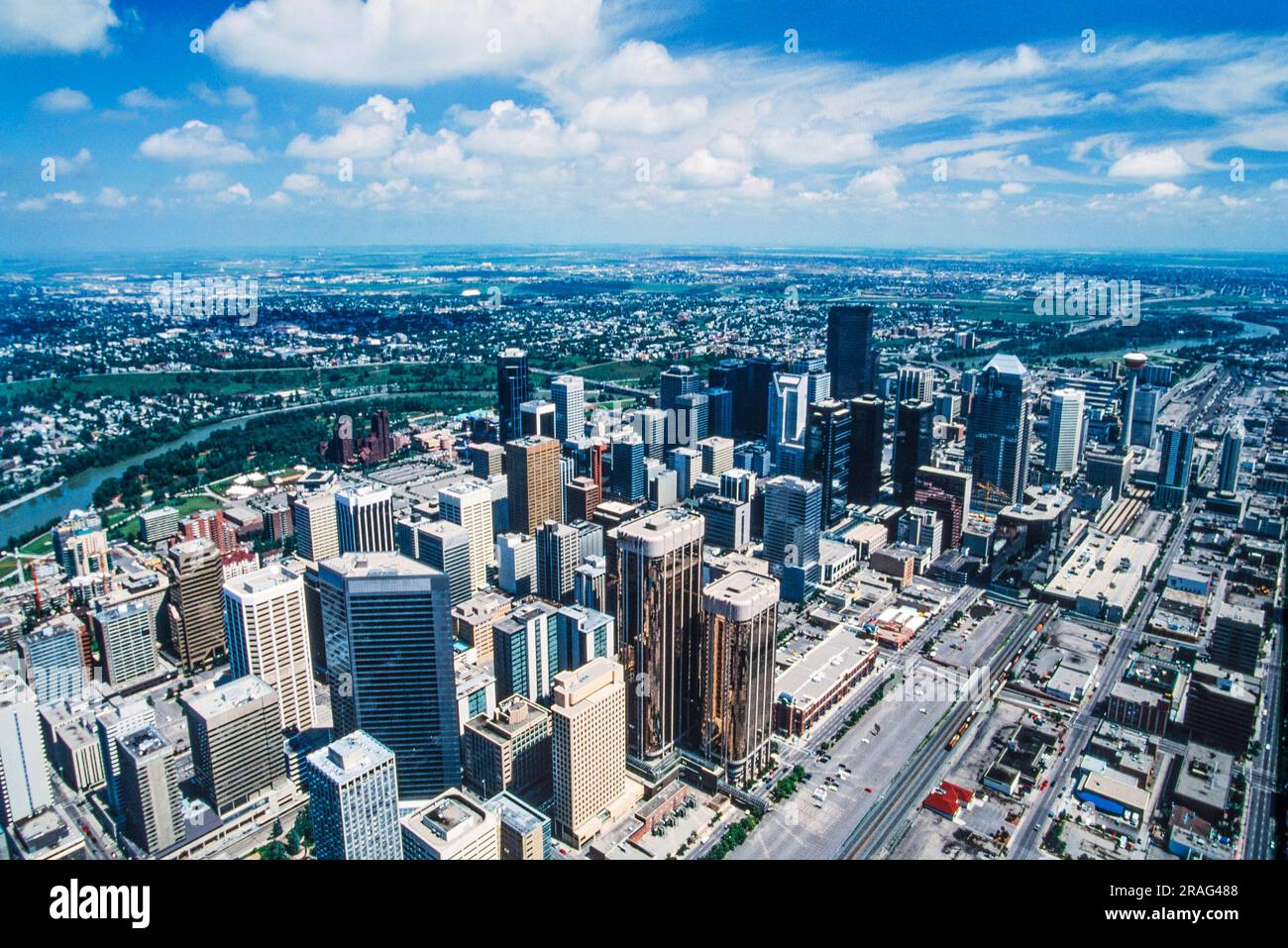 Aerial of the calgary hi-res stock photography and images - Alamy