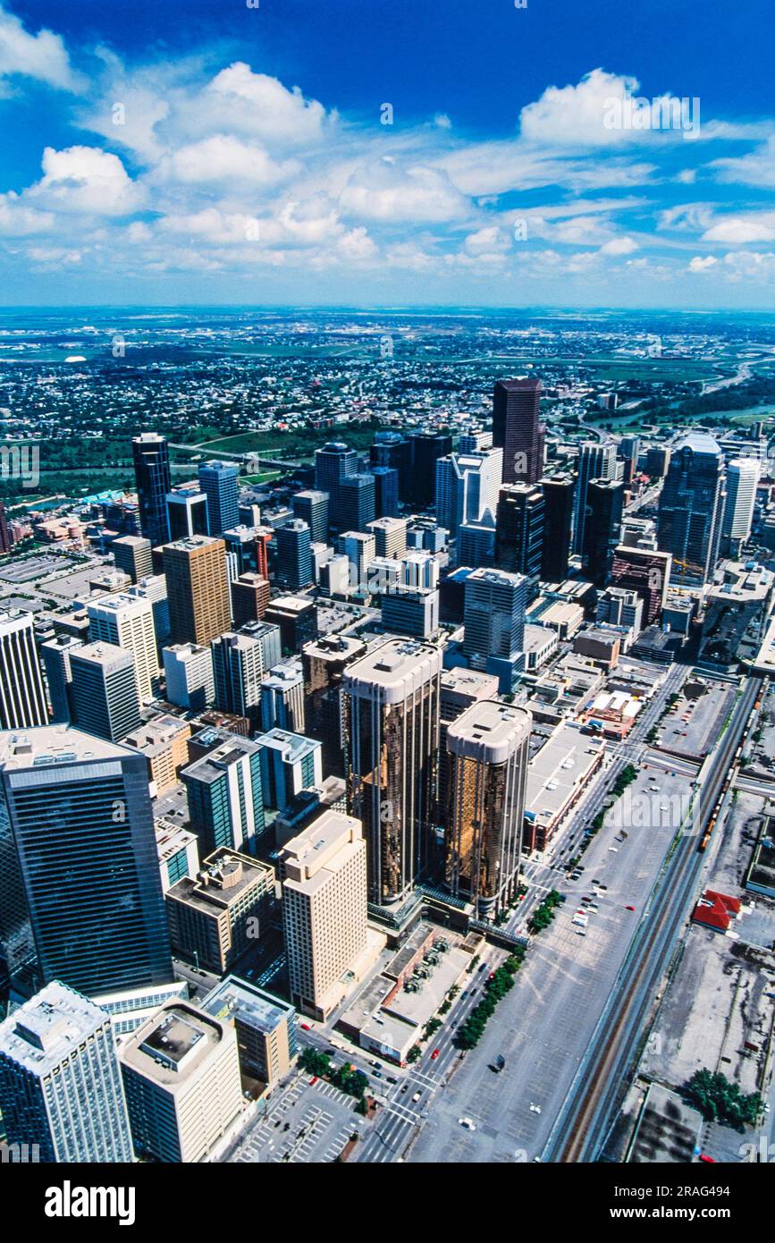 Aerial image of Calgary, Alberta, Canada Stock Photo - Alamy