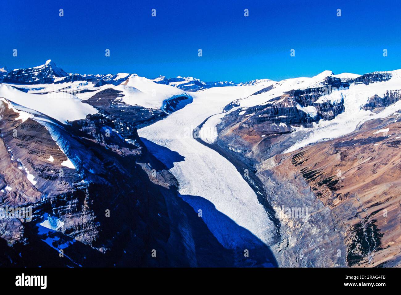 Aerial image of the Columbia Icefields, Alberta, Canada Stock Photo - Alamy