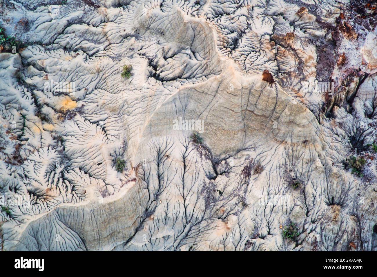 Aerial image of Dinosaur Provincial Park, Alberta, Canada Stock Photo ...