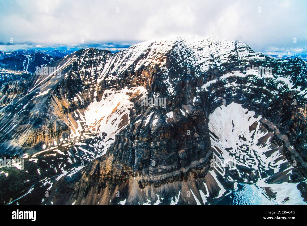 Aerial image of Mt. Edith Cavell, Alberta, Canada Stock Photo - Alamy