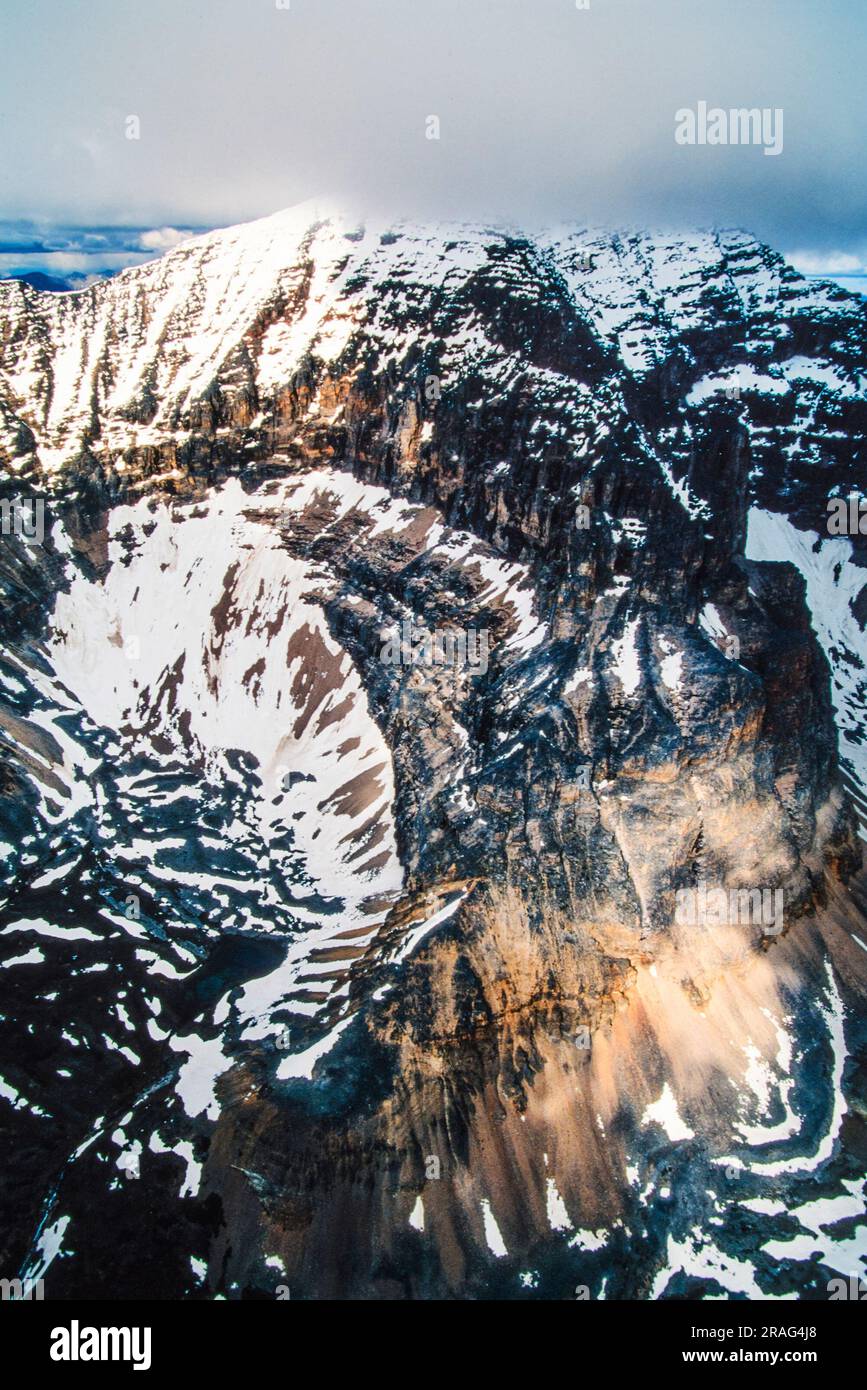Aerial image of Mt. Edith Cavell, Alberta, Canada Stock Photo - Alamy